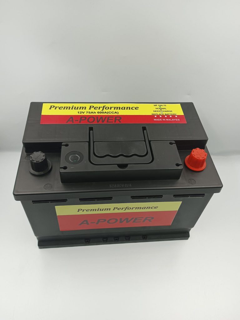 15 Plates A-Power Battery 12V 75Ah - KEM-D BATTERIES AND TYRES