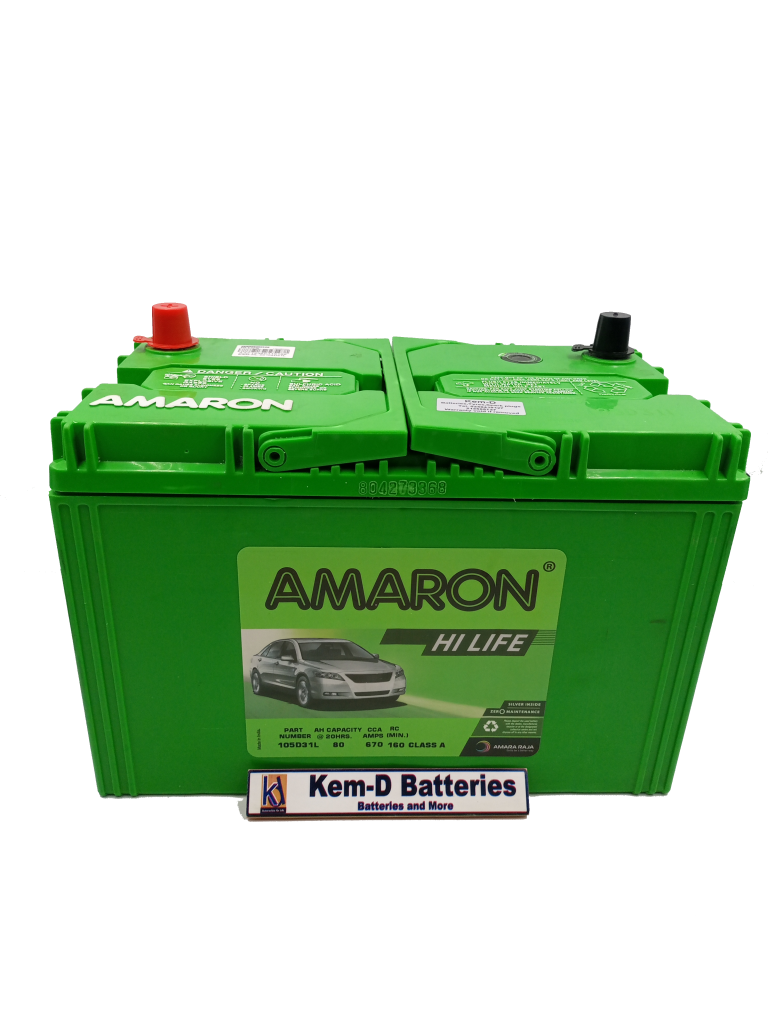 17 Plates Amaron Battery 12V 90Ah - 115D31L 115D31R - KEM-D BATTERIES ...