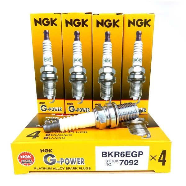 NGK 7092 BKR6EGP Platinum Spark Plugs - KEM-D BATTERIES AND TYRES